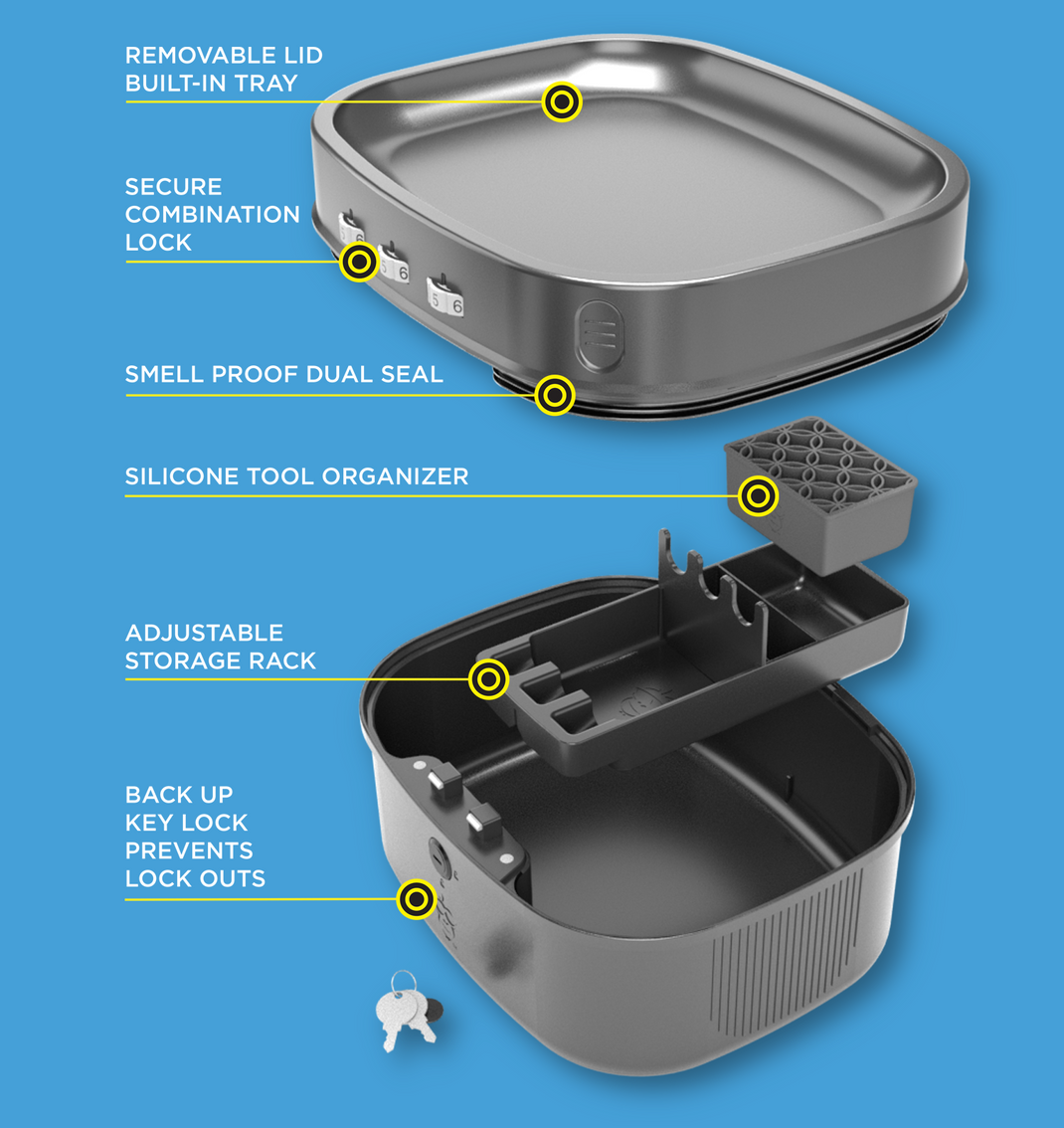 Best Smell-Proof Stash Box | Lockable Storage, Free Shipping